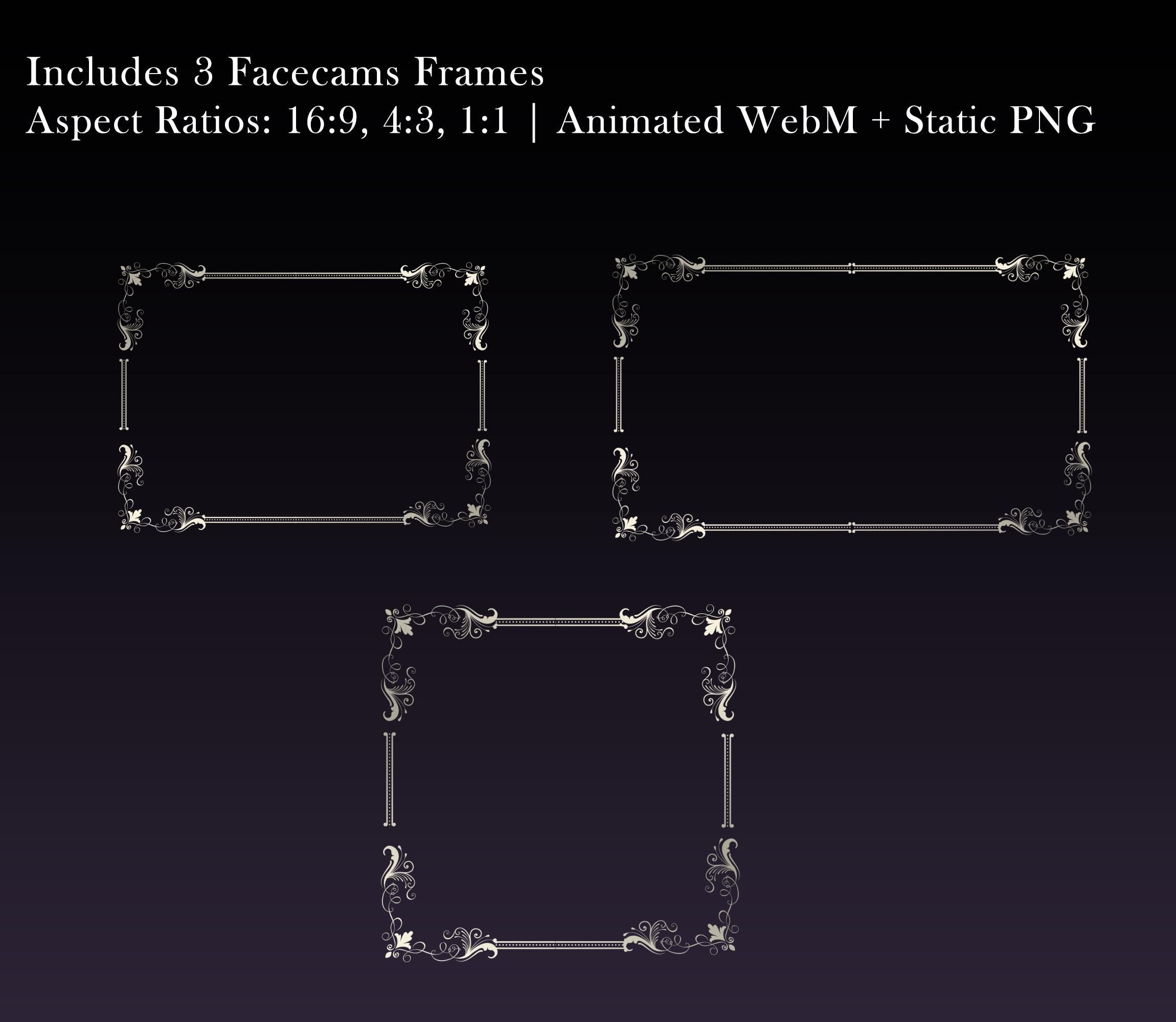 Gothic Animated Webcam Overlay Pack: Skull & Candle Theme (webm, PNG ...