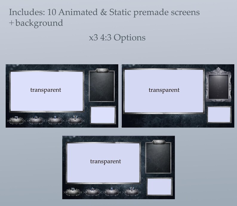 Medieval Animated Stream Package: Gothic Twitch Overlays - Etsy