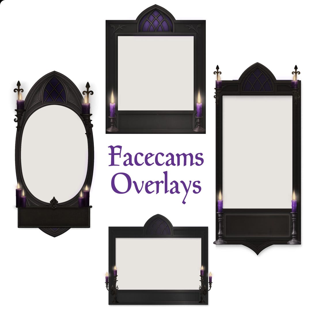 Medieval Stream Overlay Pack: Animated Gothic Frames (webm & PNG ...