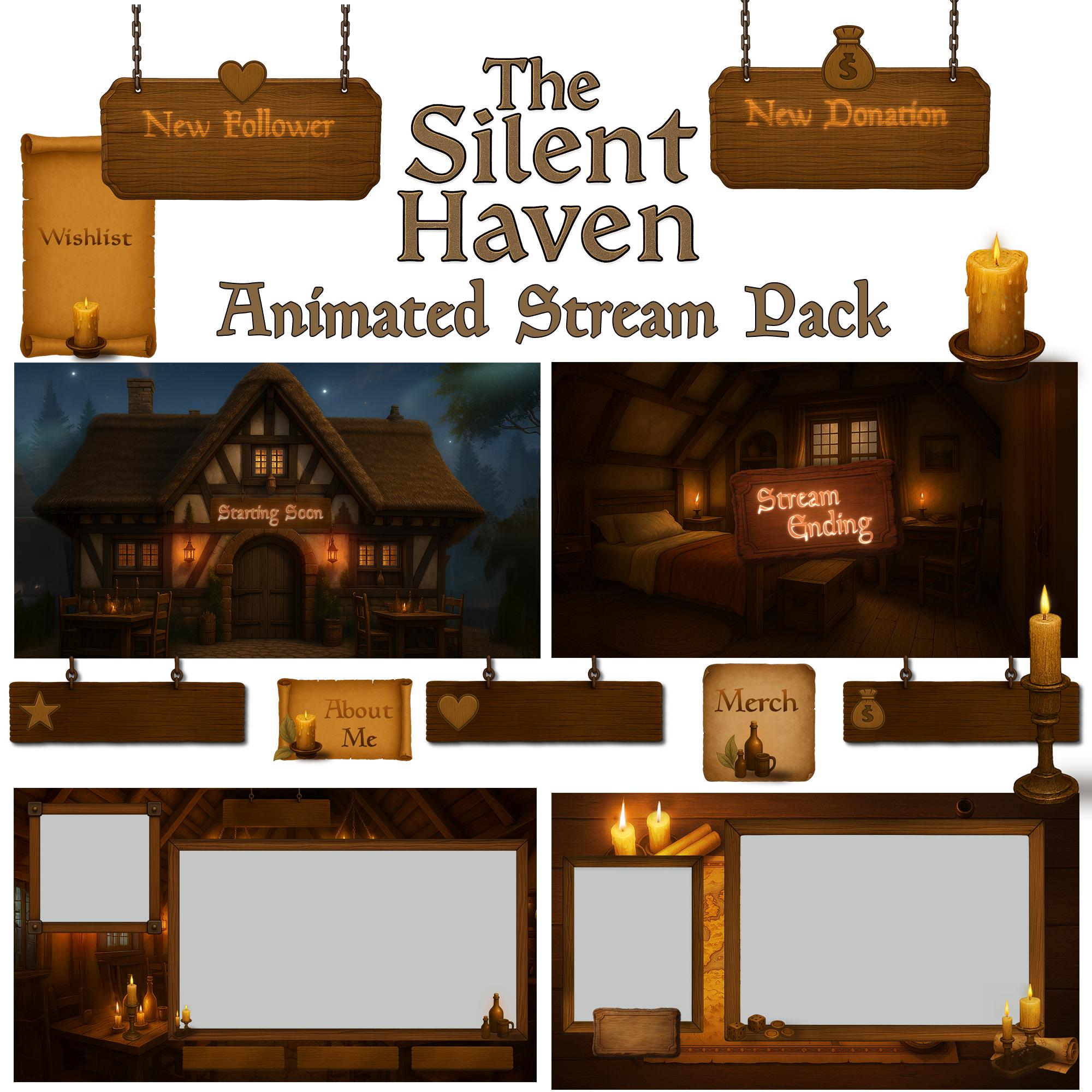 Medieval Tavern Stream Pack – Warm Fantasy Twitch Overlay - Etsy