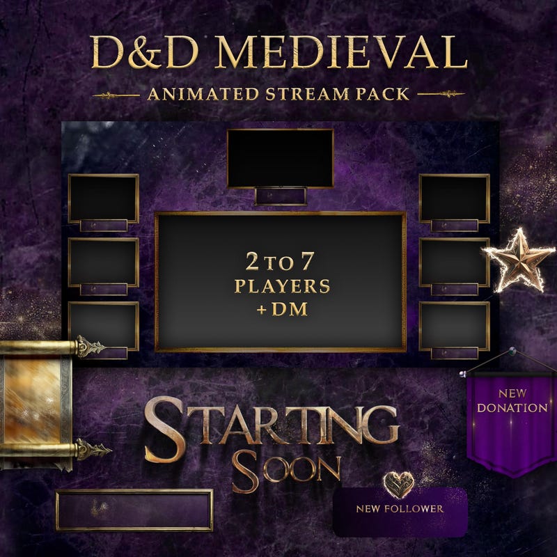 Wizard Twitch Overlays - Etsy