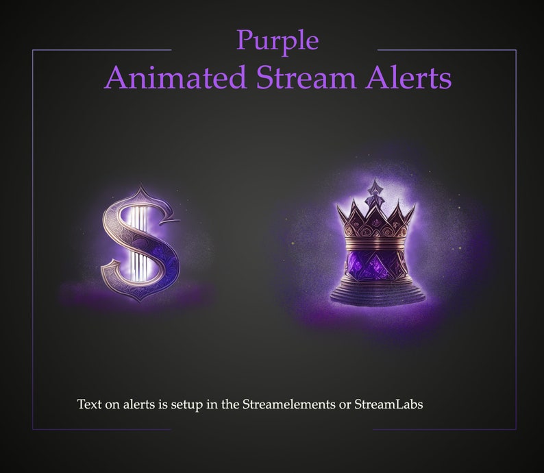 Purple Animated Twitch Stream Alerts: Flames Design (webm) - Etsy