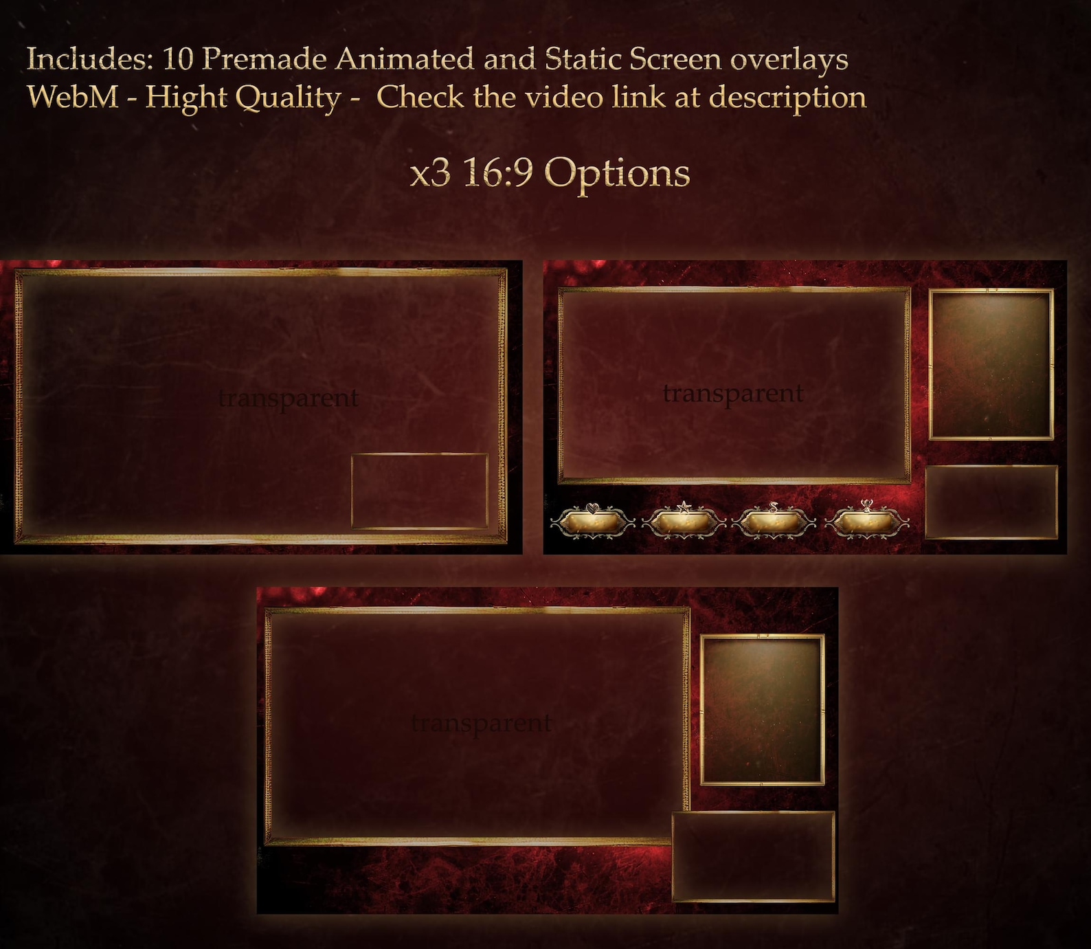 Medieval Animated Stream Package: Gothic Twitch Overlays - Etsy