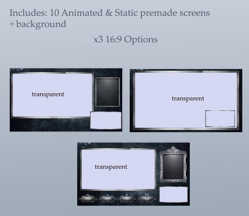 Medieval Animated Stream Package: Gothic Twitch Overlays - Etsy