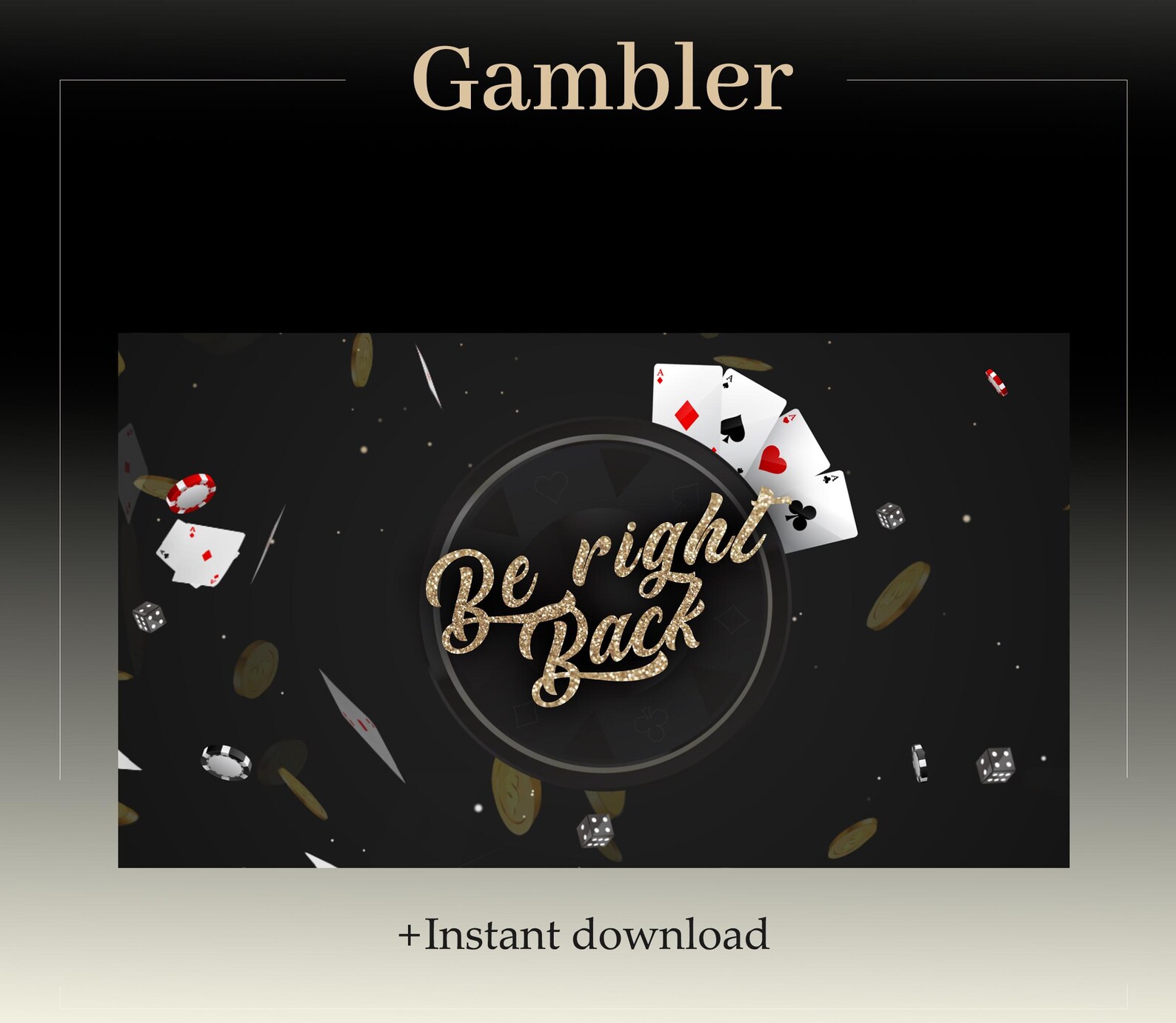 Twitch Animated Poker Overlay | Animated Stream Scenes Package, Twitch ...