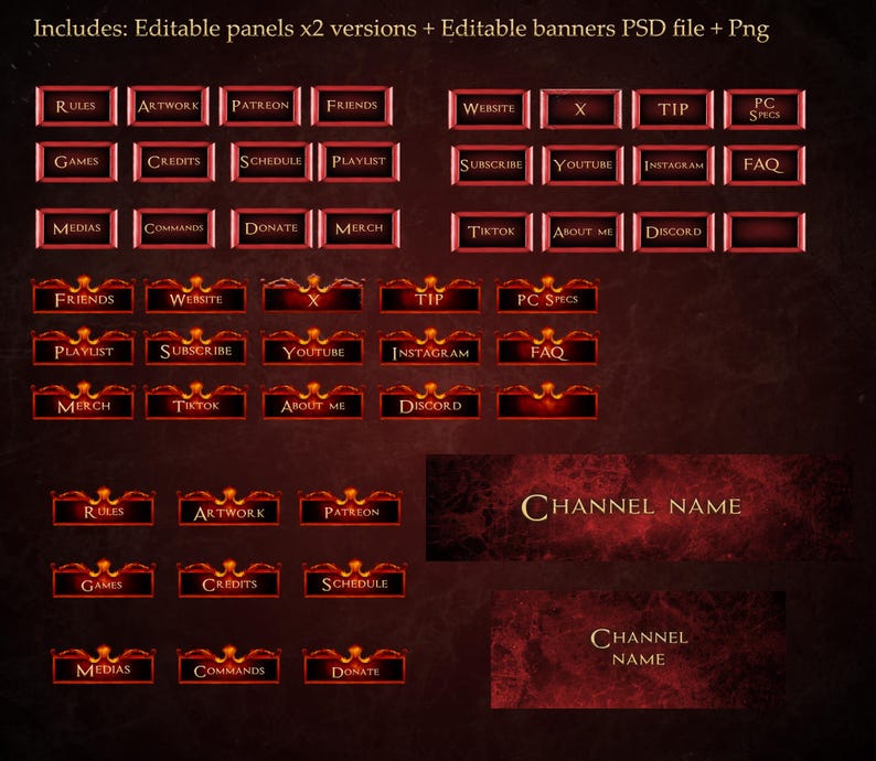 Medieval Animated Stream Package: Gothic Twitch Overlays - Etsy