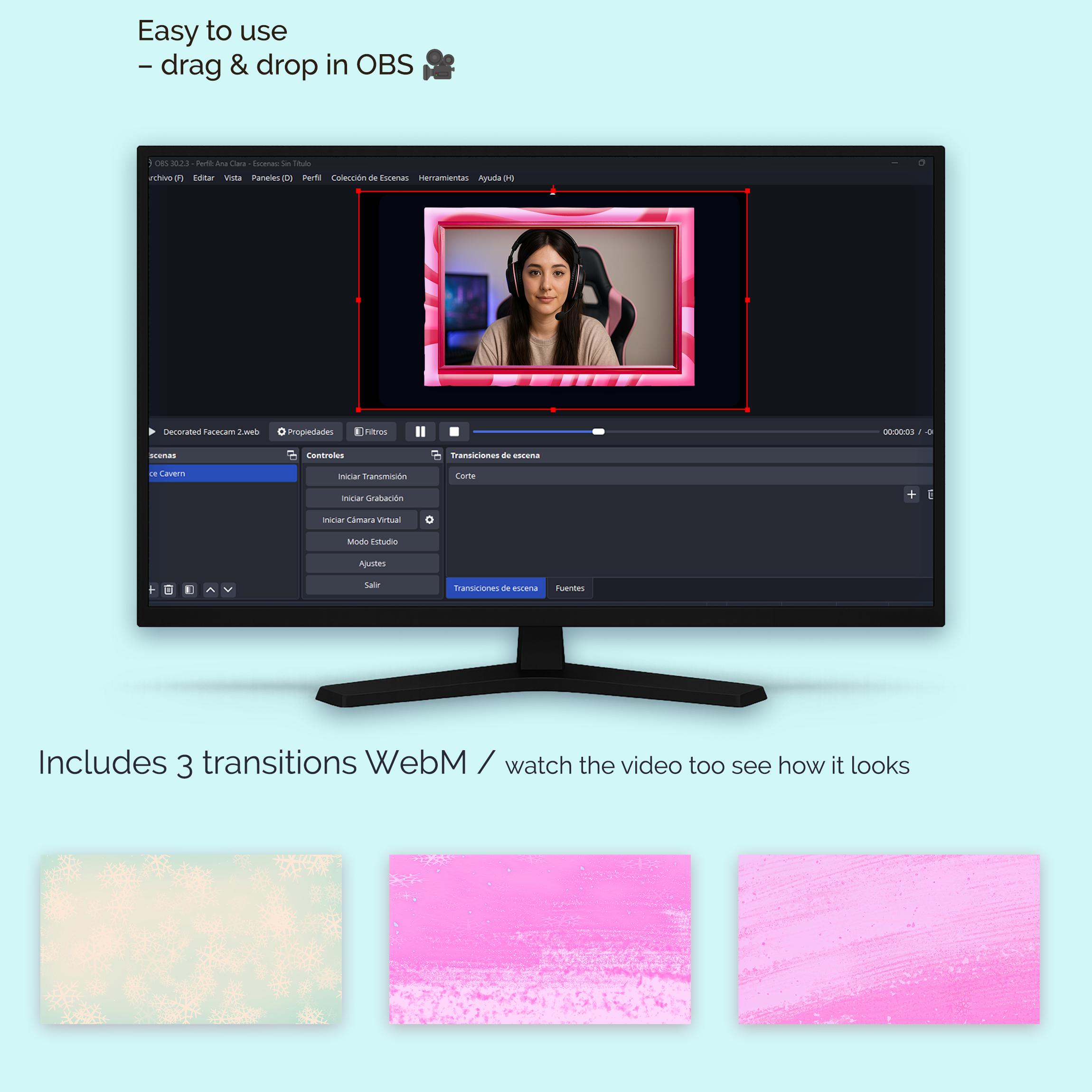 Candy Animated Stream Package - Festive Twitch Overlays, Holiday Sweet ...