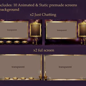 Royal Animated Stream Pack: Gold Medieval Twitch Overlay - Etsy