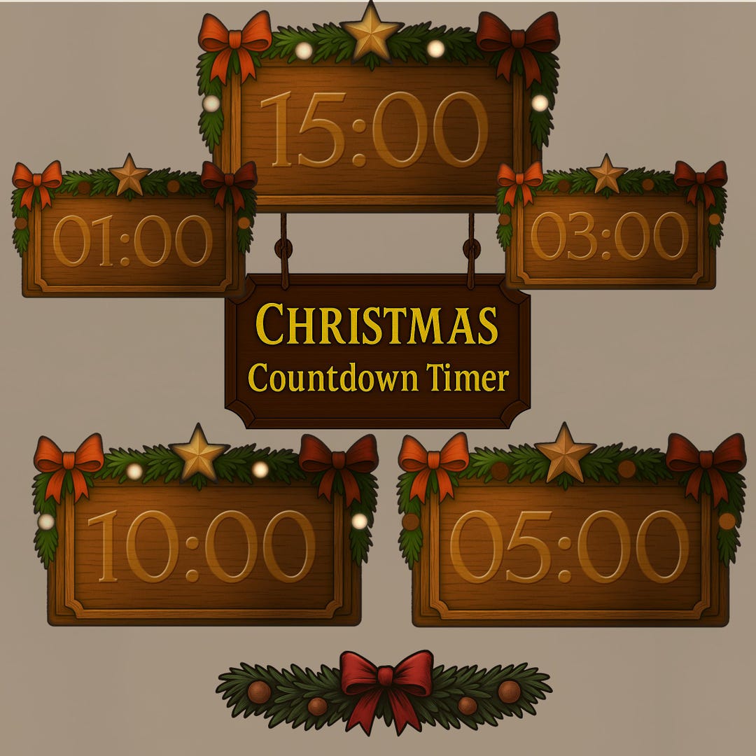 Stream Countdown Timer: Christmas Medieval Twitch Streamer Starting ...