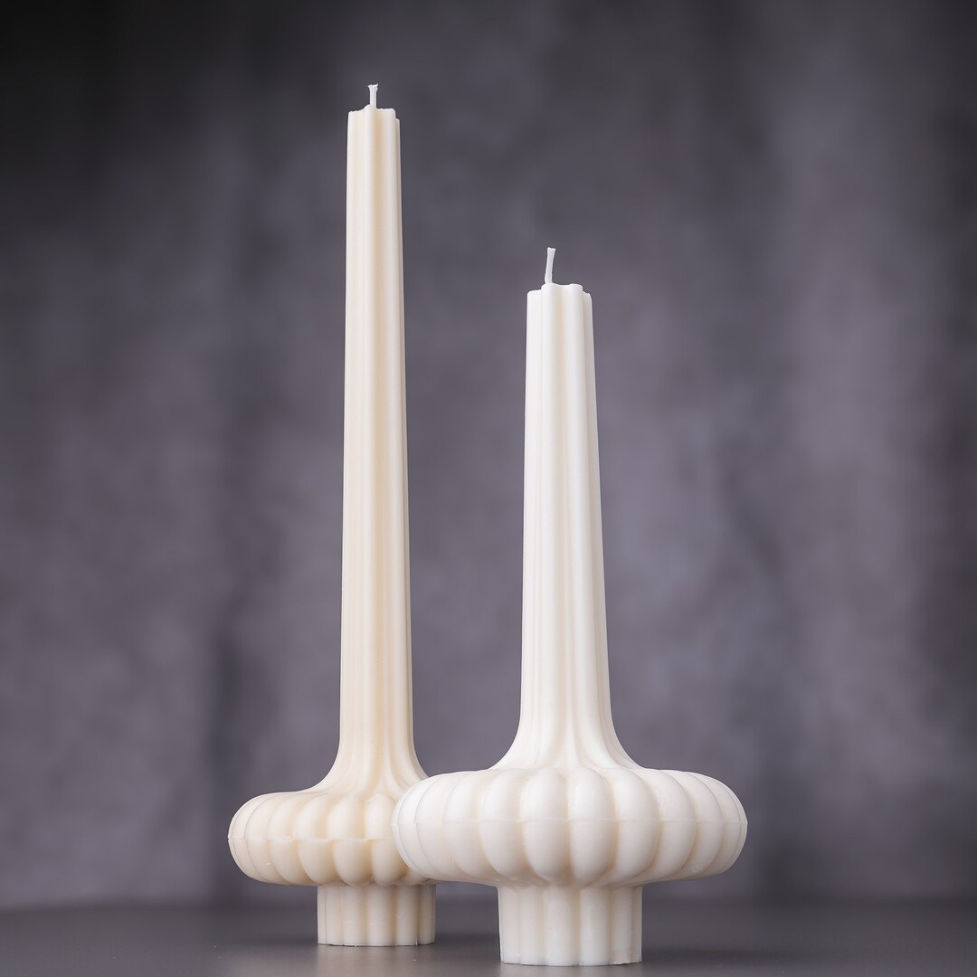Round Bottom Pillar Candles SET - Etsy