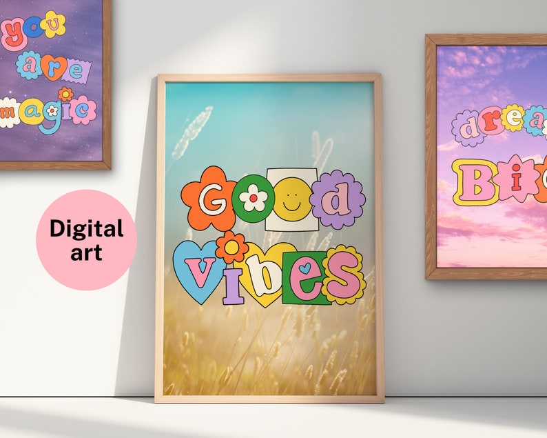 Positive Affirmations Art, Girl Printable Wall Art, Teen Room Decor ...