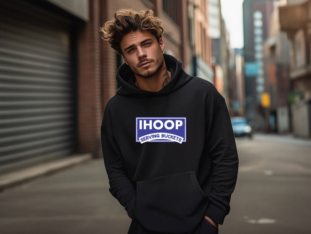 SERVING BUCKETS! Ihoop! Ihop Parody Funny Basketball Sweater Basketball ...