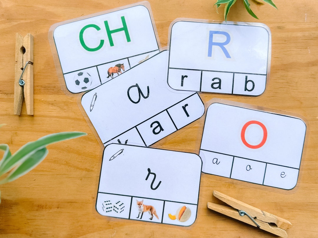 Cartes à Pince à Imprimer Majuscule, Script, Cursive & Digrammes ...