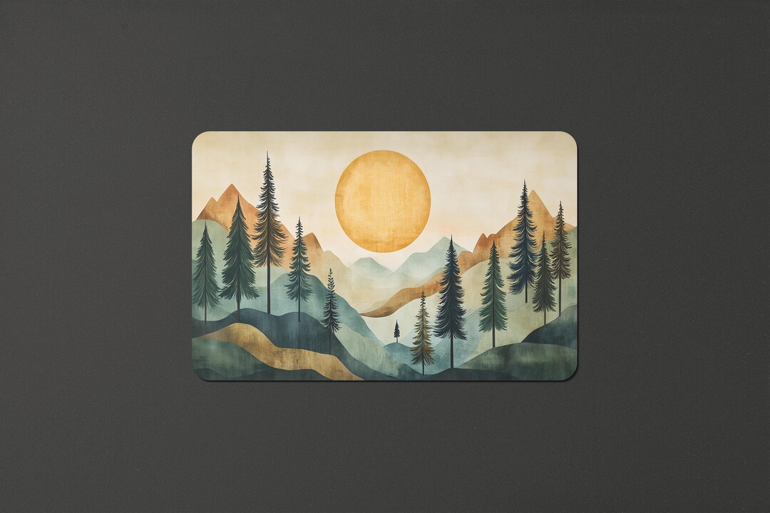 Scenic Art Trees and Sun Playmat High Quality and Detailed Art Playmat ...
