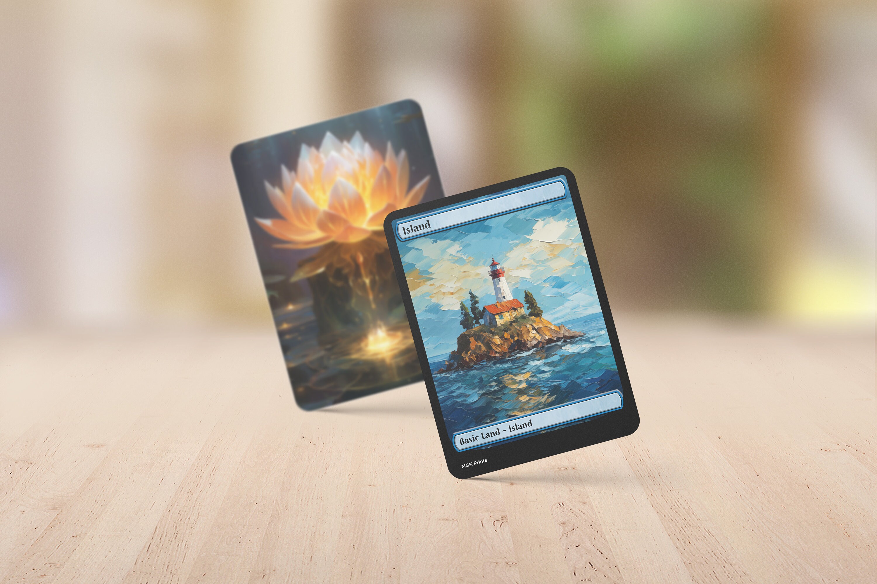 MTG Island Basic Land Van Gogh Themed High Quality Alternate Art Cards ...