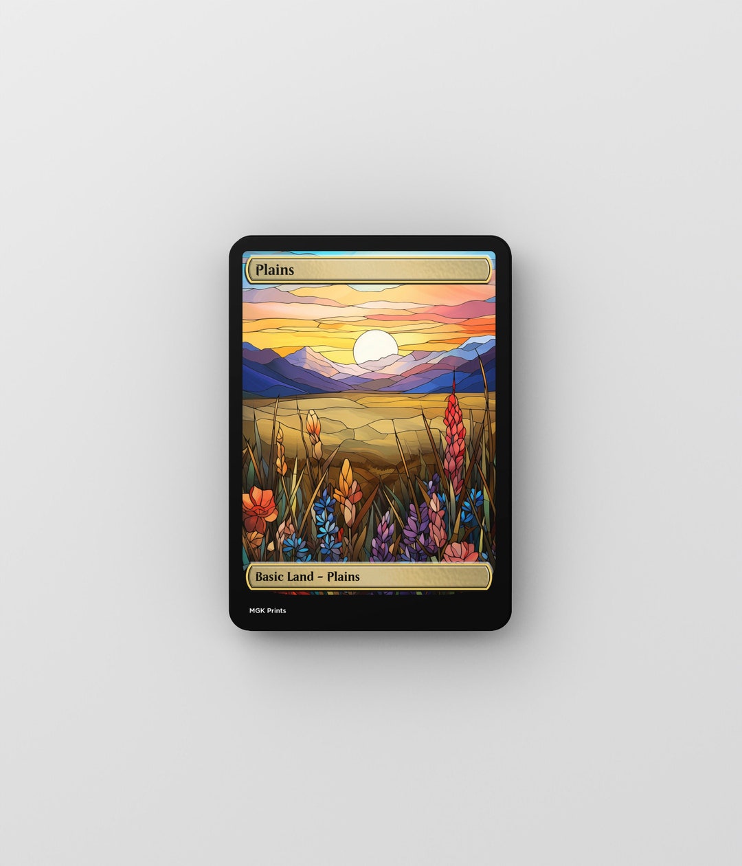 Plains Stained Glass Basic Lands High Quality Alternate Art Cards - Etsy