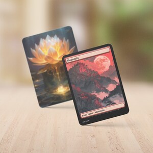 MTG Mountain Japanese Hokusai Themed Basic Lands Alternate Art High ...