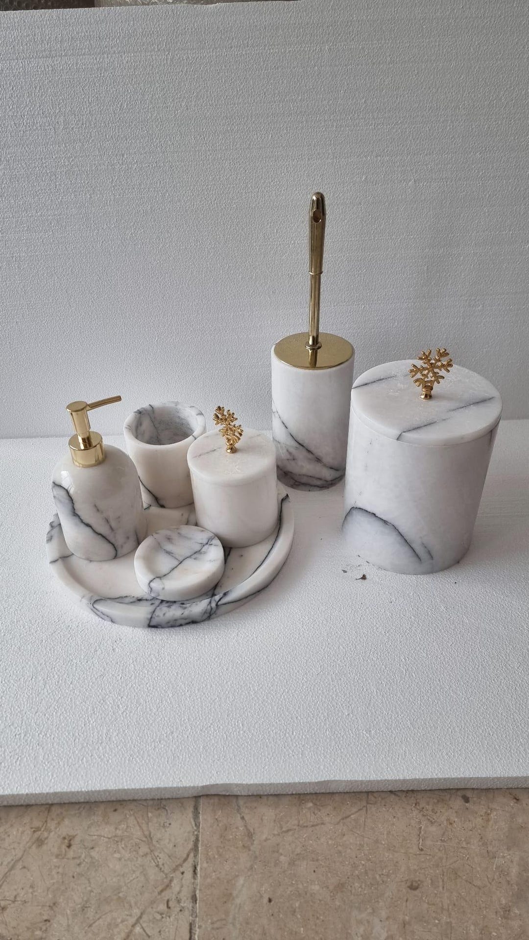 Marble Complete Luxury Marble Bathroom Set - Modern Elegance for Your ...