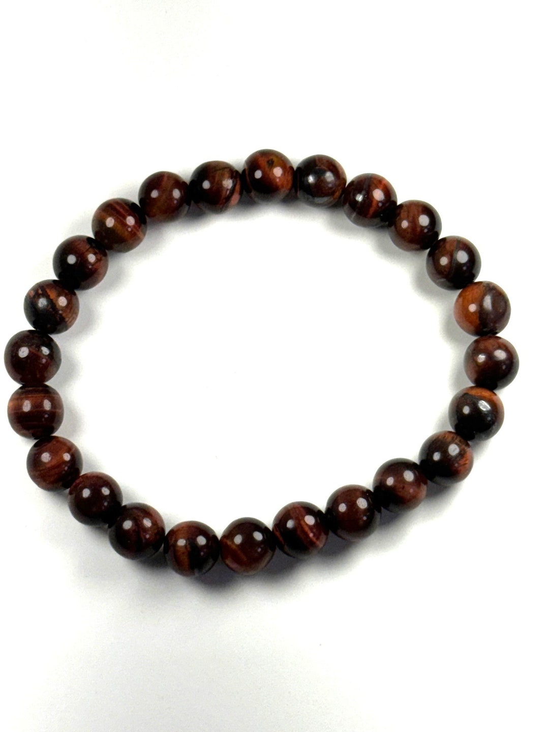 Lava Agates Amethyst Natural Stone Bead Bracelet for Men or Women 8mm ...