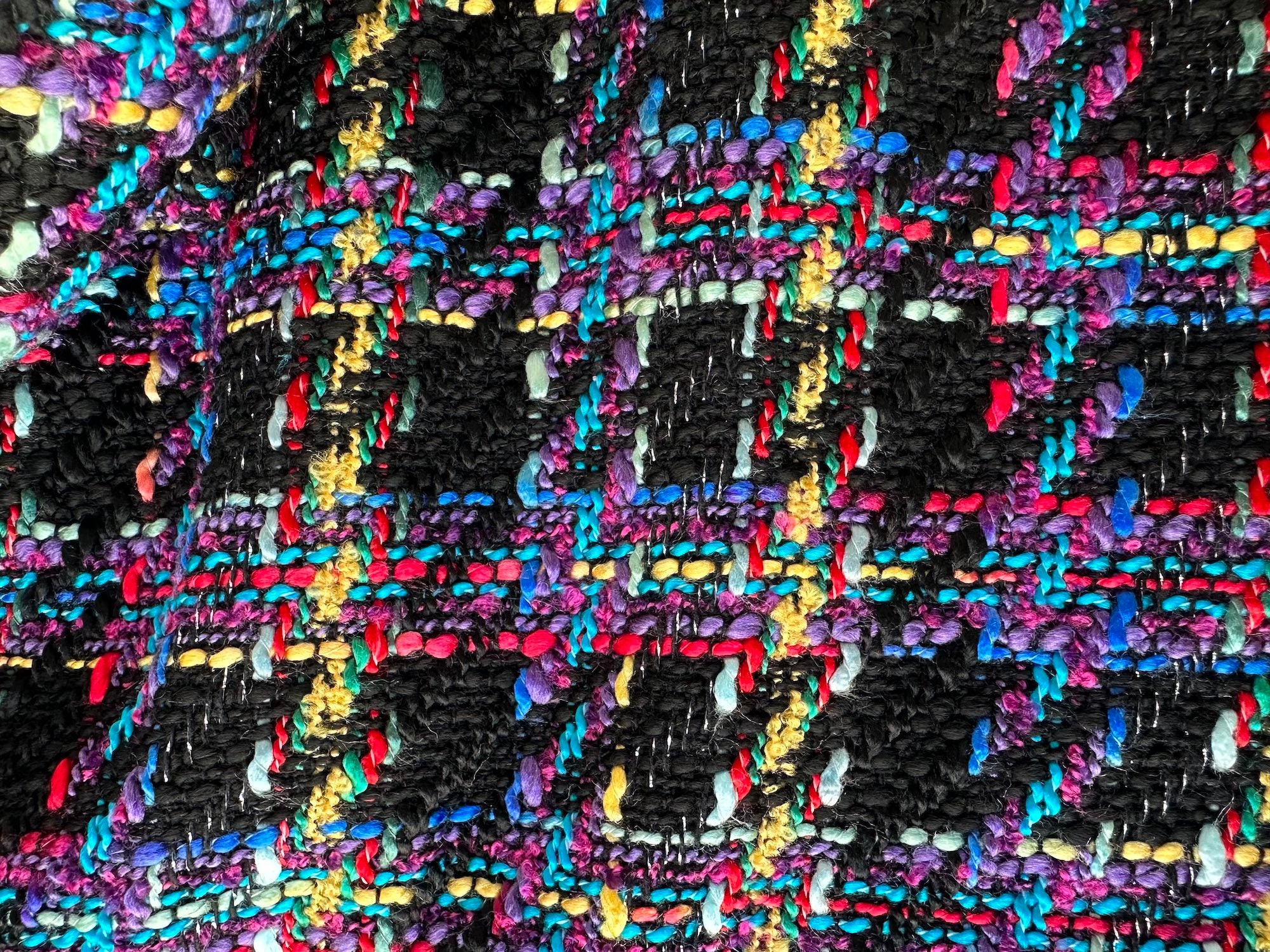 Colorful Tweed Fabric by the Yard for Stylish Jackets and Skirts - Etsy