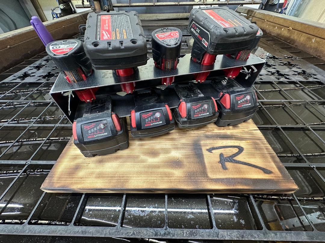 Milwaukee Battery Rack. 5 12v and 4 18v - Etsy