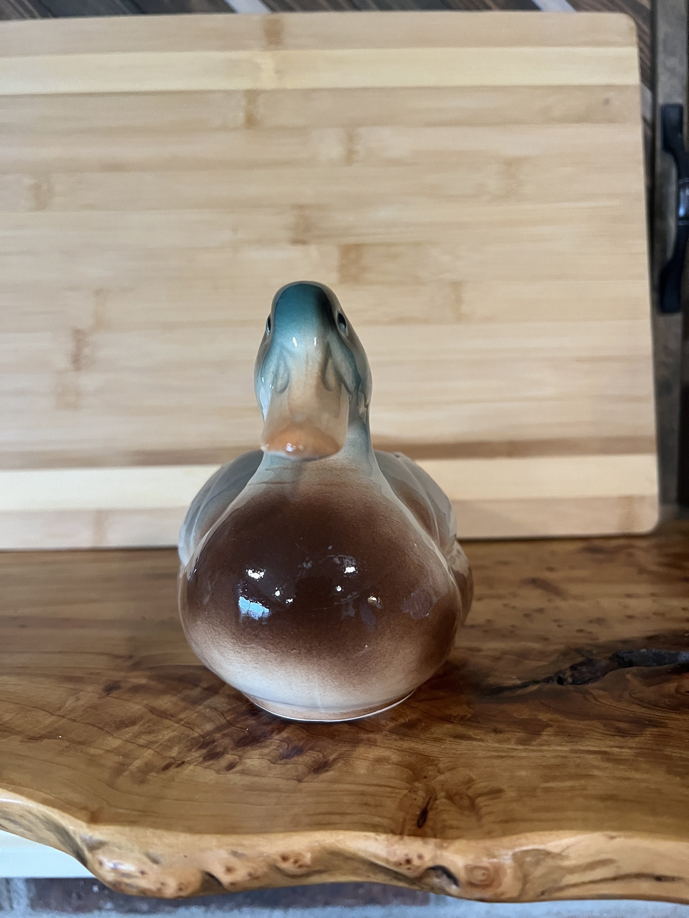 Vintage Ceramic Duck Planter Pretty Glaze Indoor Plants 9.5 Long 5 Tall ...