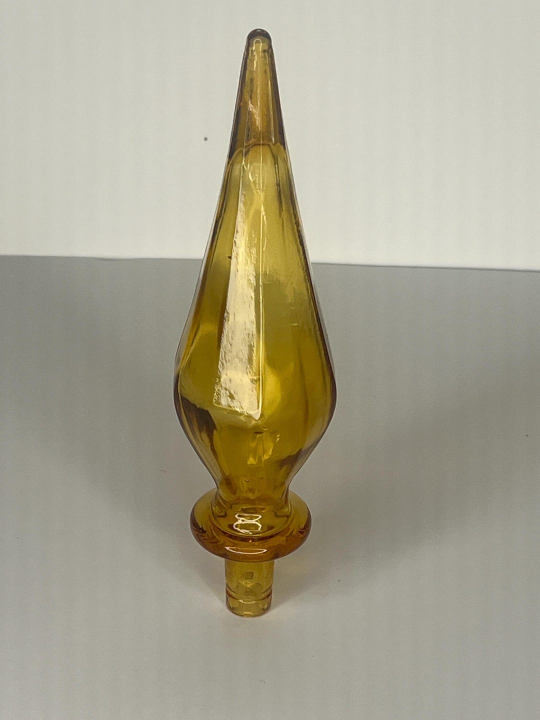 Vintage Amber Glass Stopper Only for Decanter Yellow Gold Color Sphere ...