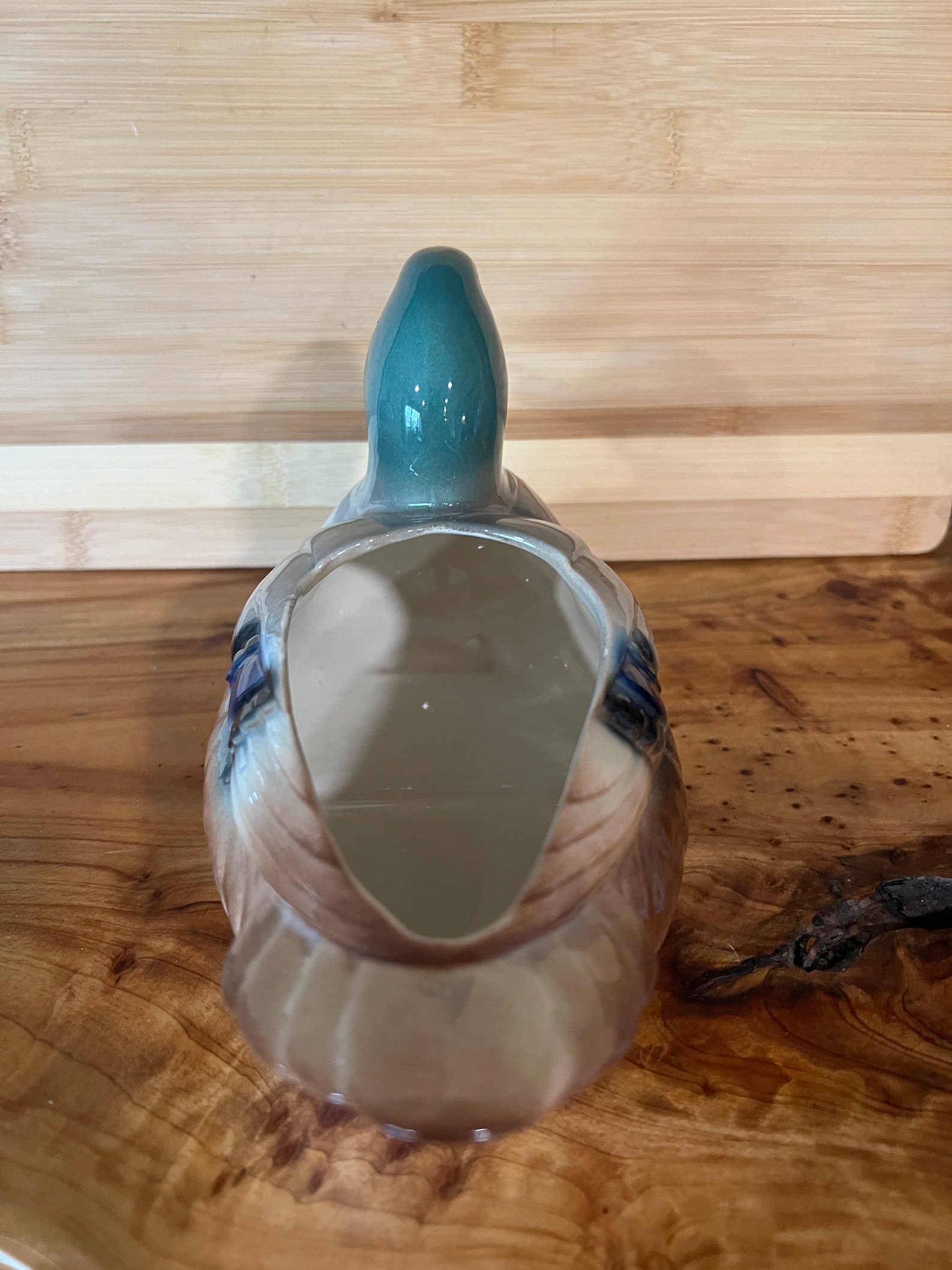 Vintage Ceramic Duck Planter Pretty Glaze Indoor Plants 95 Long 5 Tall Etsy