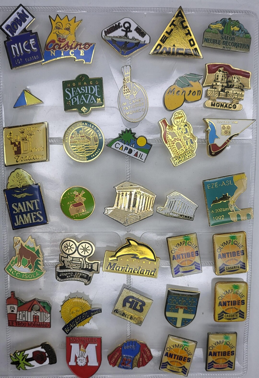 Set of 35 Vintage Pins France Cote D'azur Monaco - Etsy