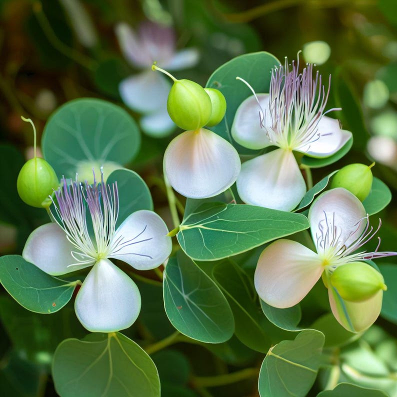 Capparis Spinosa (common Caper) Shrub Seeds, Fragrant, Showy Flowers ...