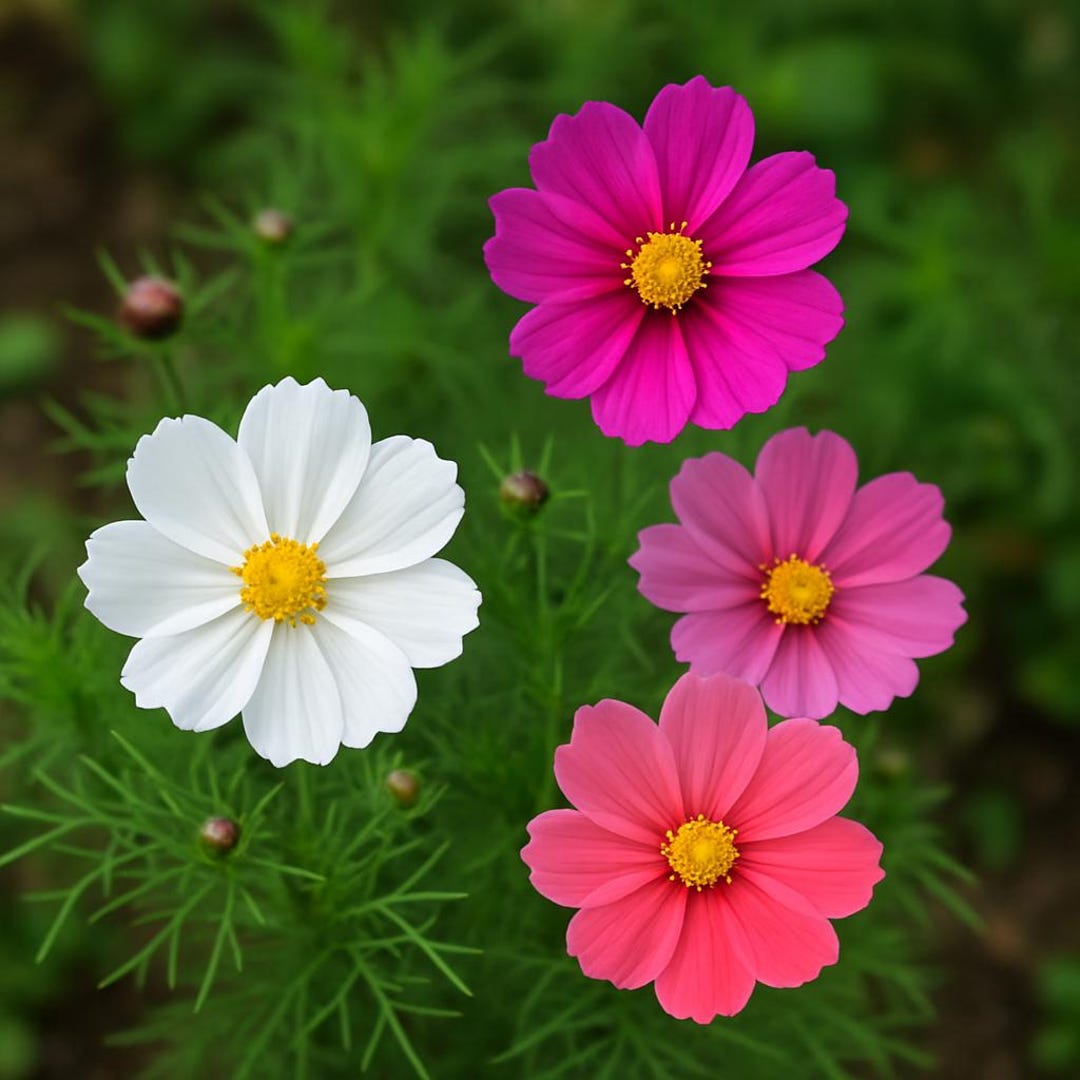 COSMOS Bipinnatus (cosmos, Dwarf Mixed) Flower Seeds, Easy to Grow ...