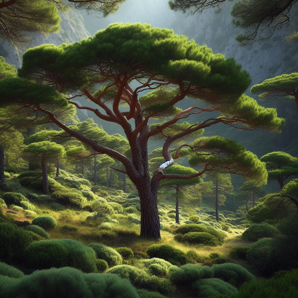 Pinus Halepensis Var. Brutia (brutia Pine, Calabrian Pine ...