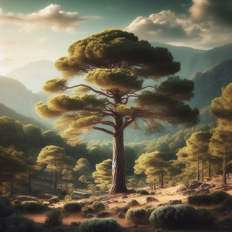 Pinus Halepensis Var. Brutia (brutia Pine, Calabrian Pine ...