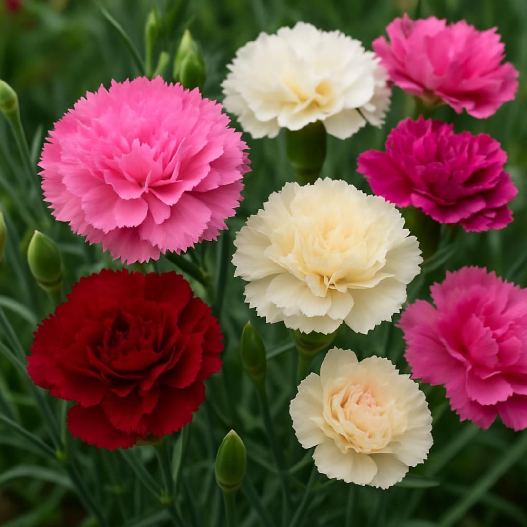 DIANTHUS Caryophyllus ('chabaud Mix' Clove Carnation) Flower Seeds ...