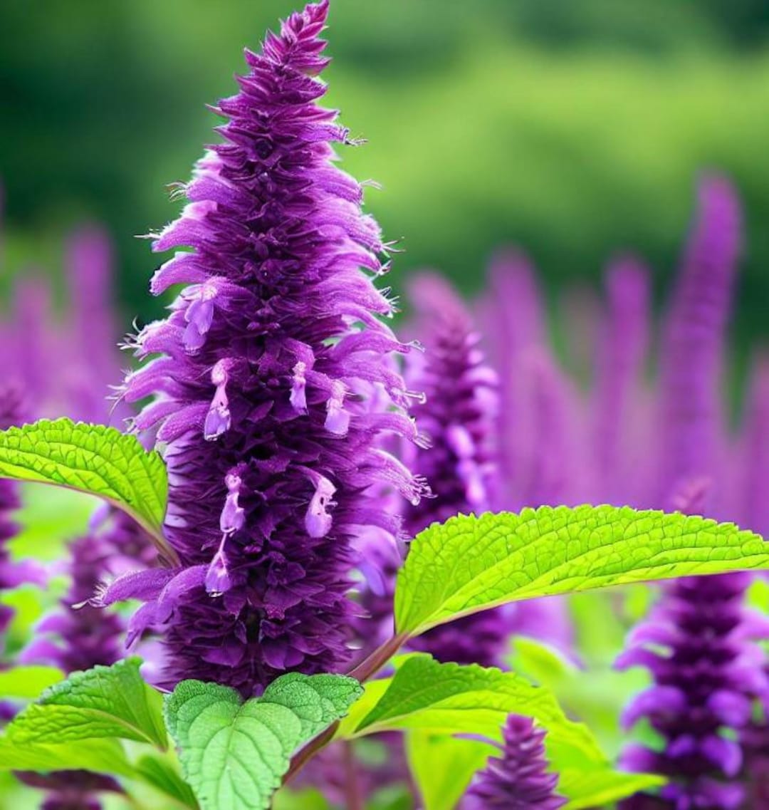 Purple Giant Hyssop Seeds (agastache Rugosa) Flower Seeds, Fragrant ...