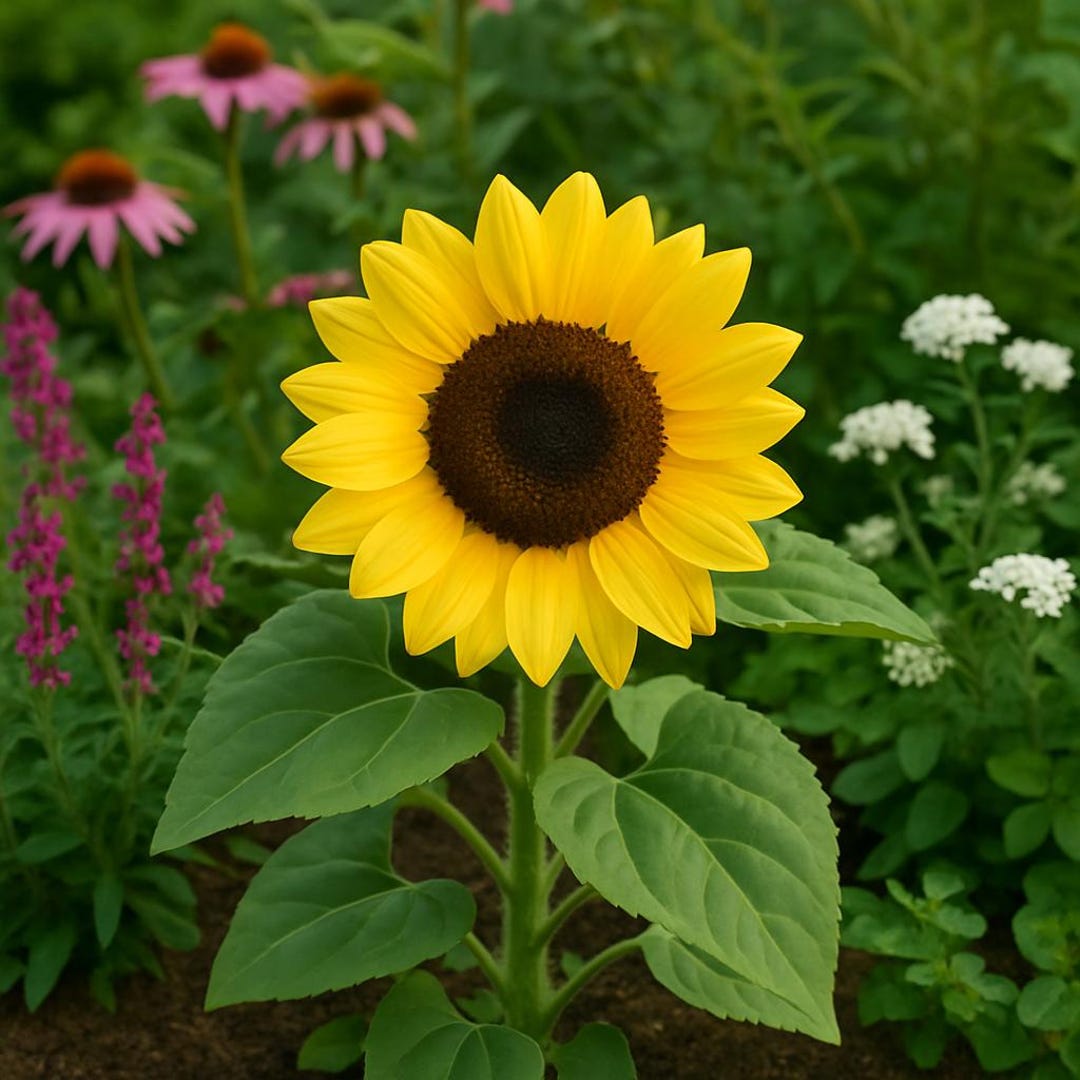 HELIANTHUS Annuus 'sunspot' (sunflower, Dwarf Single - Sunspot) Flower ...