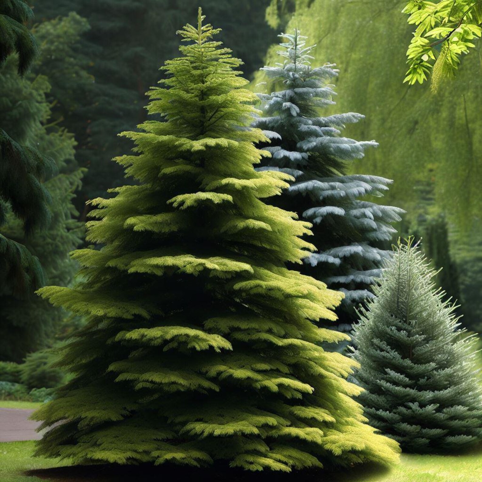 Abies Amabilis (cascade Fir) Tree Seeds, Tall-beautiful Shape, Shiny ...