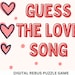 Guess the Love Song Music Game for Valentine's Day Valentine's Day ...