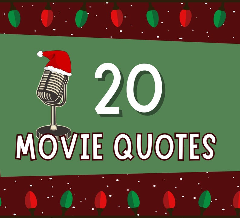 Holiday Movie Quote Game - Virtual Trivia Powerpoint for Zoom, Skype ...