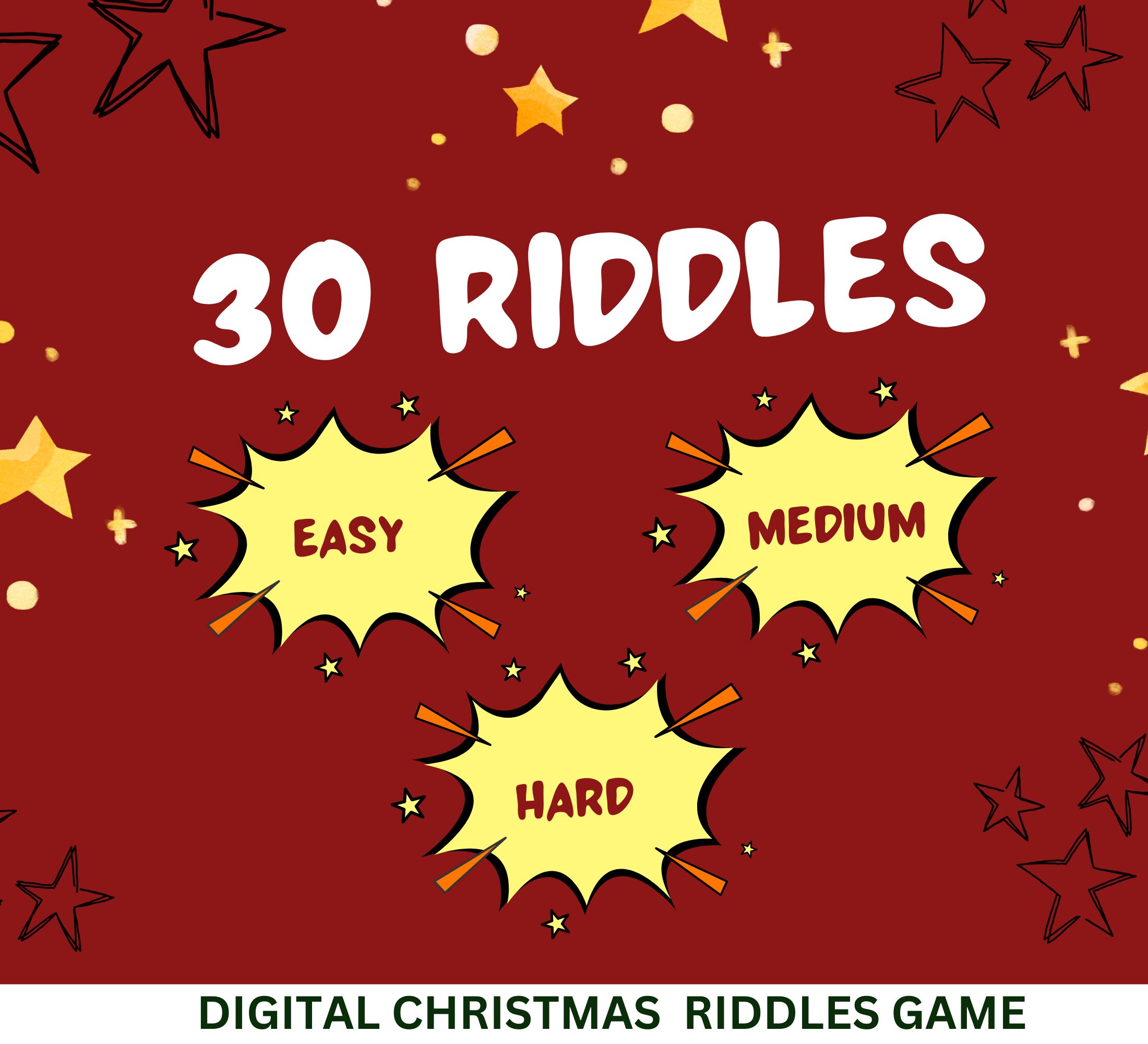 Holiday Brain Teasers: Christmas Riddles Powerpoint Games 30 Rounds of ...