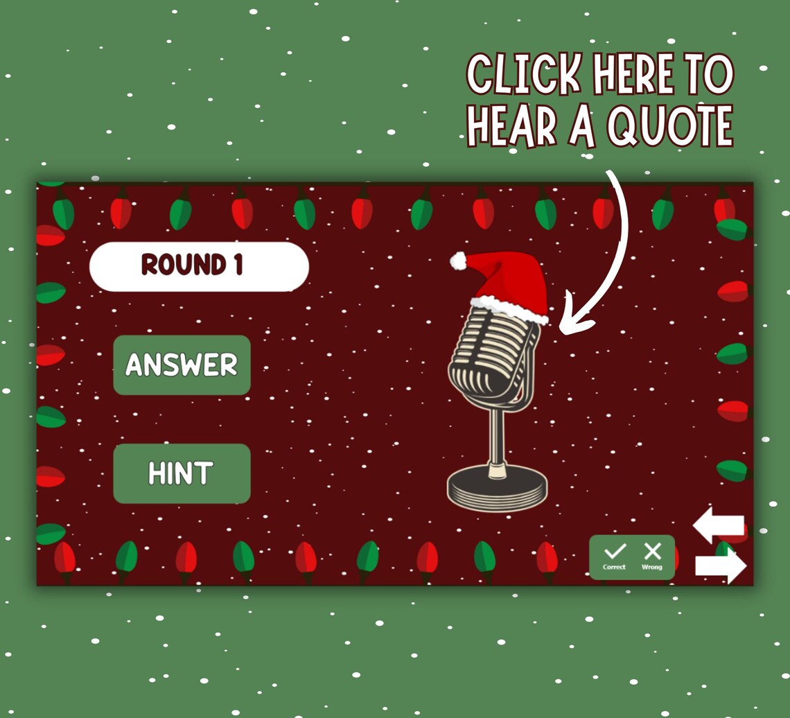 Holiday Movie Quote Game - Virtual Trivia Powerpoint for Zoom, Skype ...