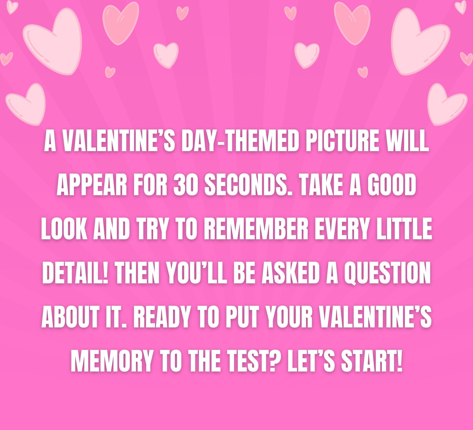 Valentine's Day Memory Challenge Game for Couples, Virtual Powerpoint ...