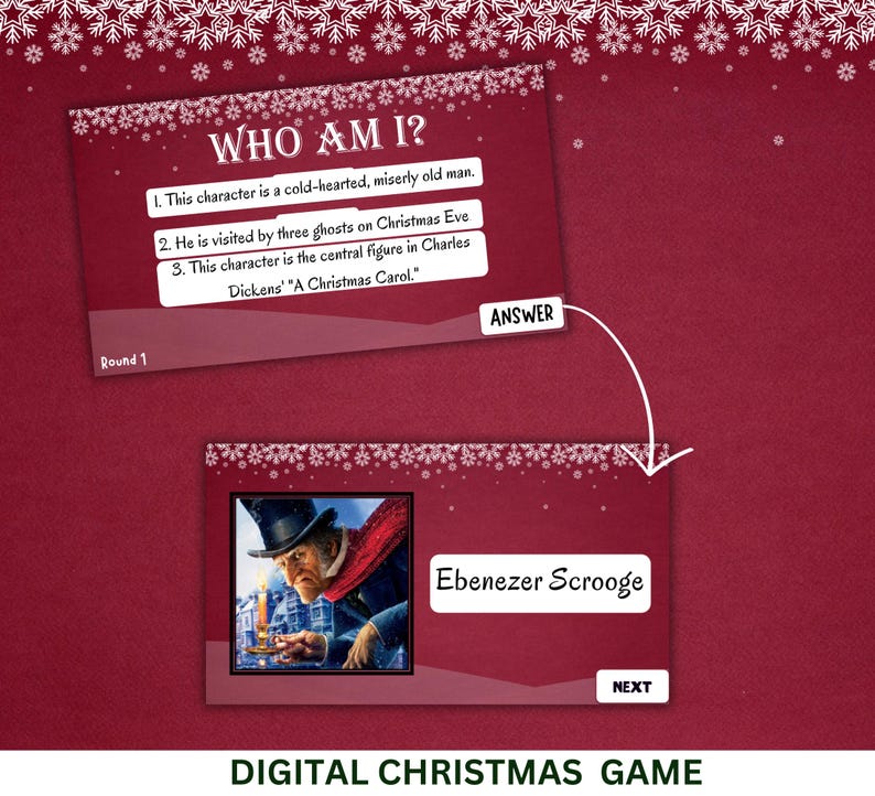 Guess Who Am I?, Fun Christmas Powerpoint Game for Holiday Parties ...