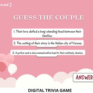 Fun and Interactive Guess the Iconic Couple Powerpoint Game, Perfect ...