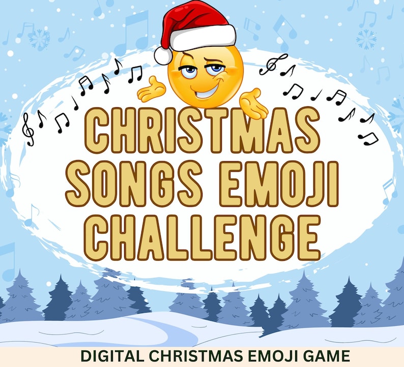 Christmas Songs Emoji Challenge, Fun Powerpoint Game With 30 Emoji ...