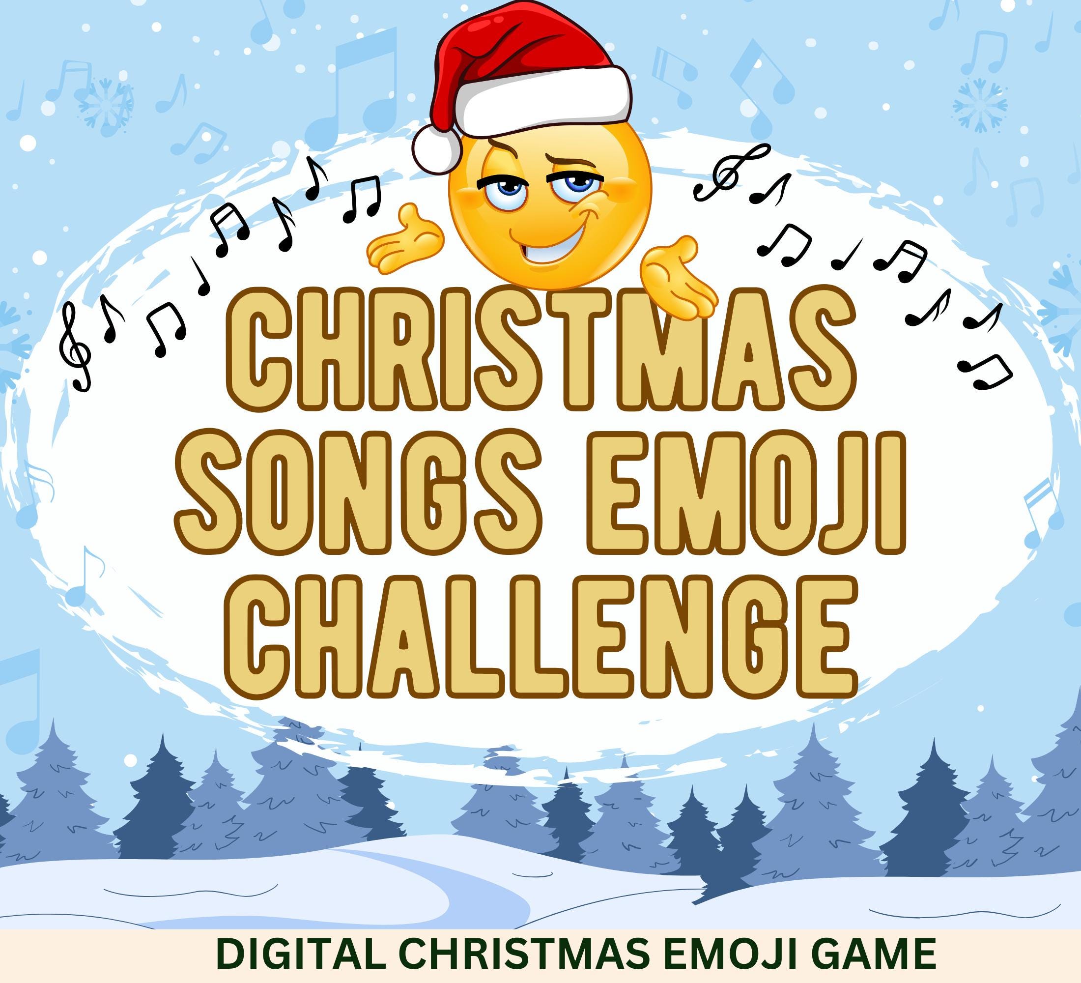 Christmas Songs Emoji Challenge, Fun Powerpoint Game With 30 Emoji ...