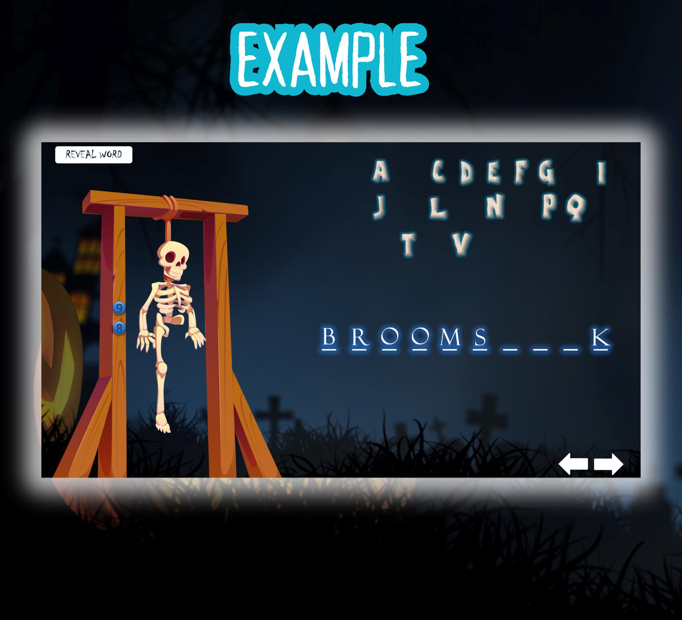 Halloween Hangman Game – 25 Spooky Words – Digital Download Powerpoint ...