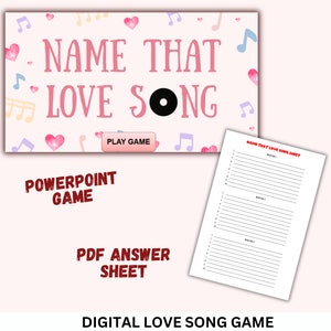 Valentine's Day Fun: Powerpoint Game, Name That Love Song, Couples ...