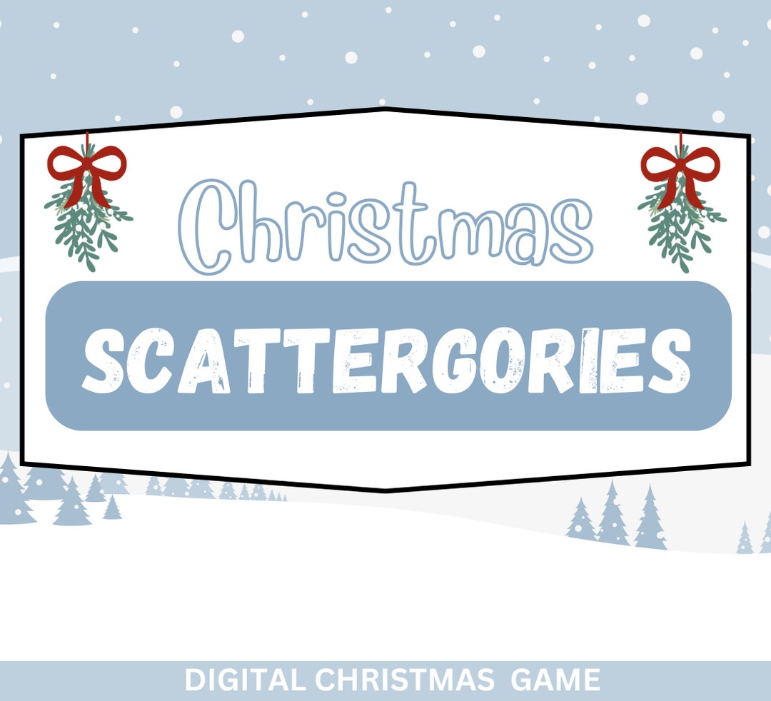 Interactive Christmas Game: Scattergories Powerpoint Edition, Fun for ...