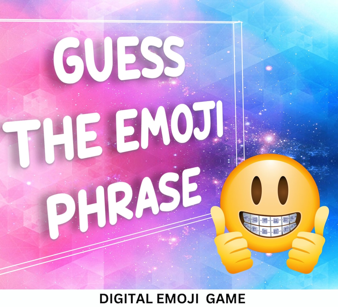 Emoji Phrase Guessing Game Digital Powerpoint Edition 50 Questions, 5 ...